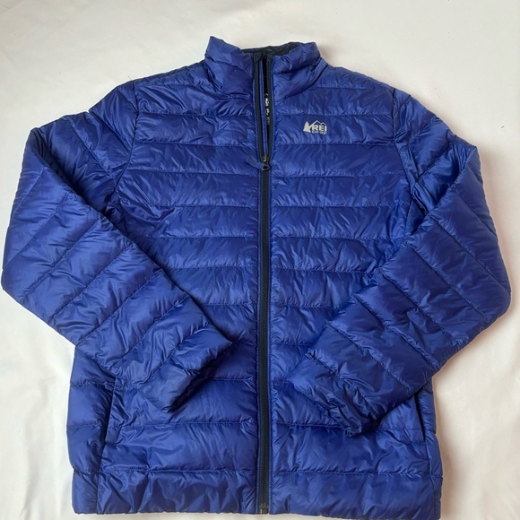 REI | Jackets & Coats | Rei Coop Kids Quilted Down 65 Full Zip Bright ...